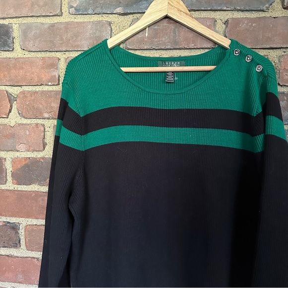 Lauren Ralph Lauren | Sweaters | Lauren Ralph Lauren Black Green Knit ...